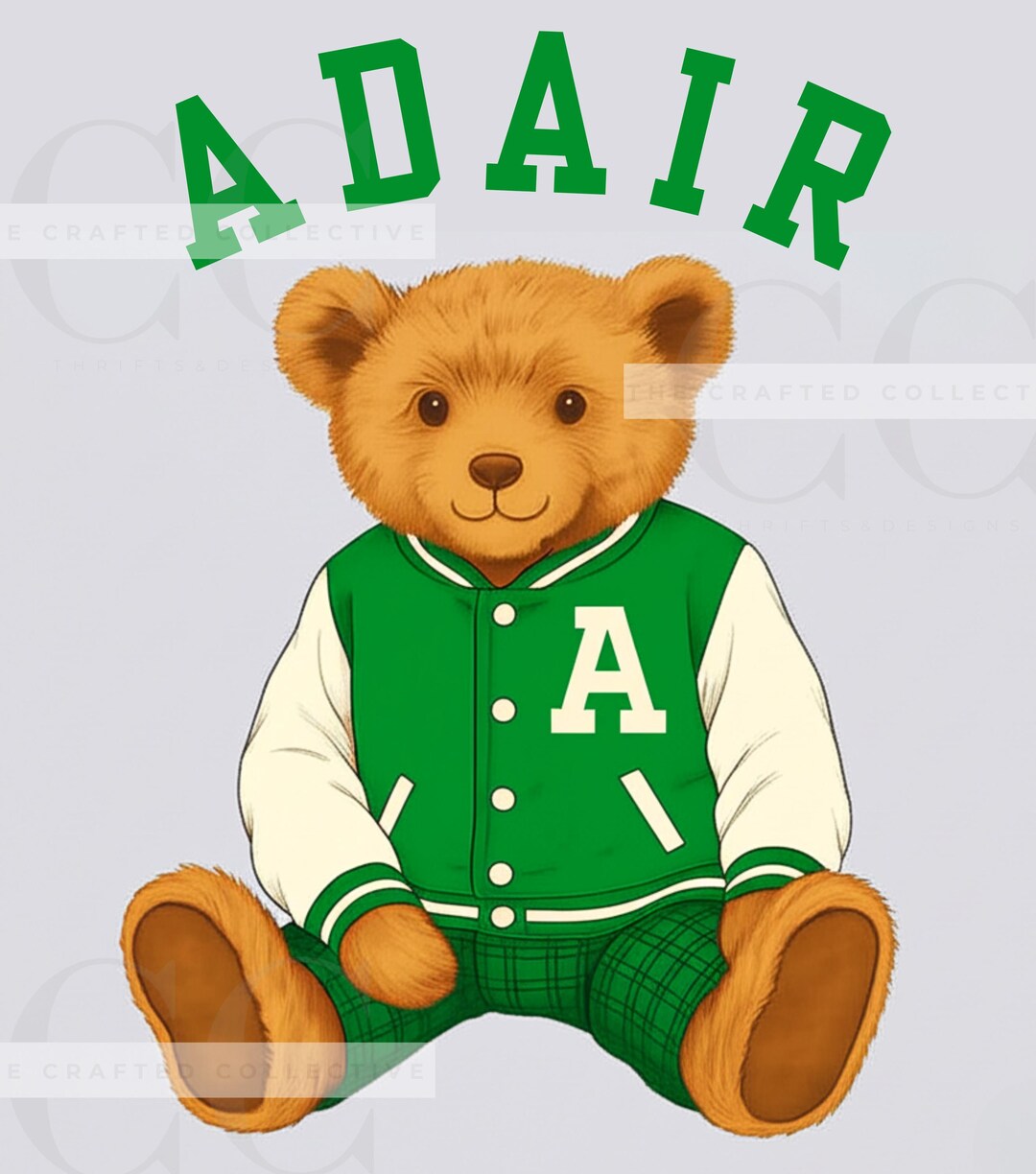 Vintage Game Day Bear PNG: Red Varsity Jacket Mascot (digital Download ...