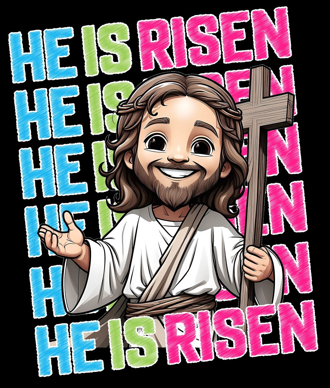 Digital Clipart He is Risen Graphic / Png File / T-shirt / Unisex / - Etsy