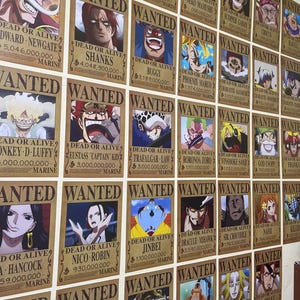 Anime Wanted Poster Full Color, Wanted Poster One Piece 300 DPI, 10 JPG ...
