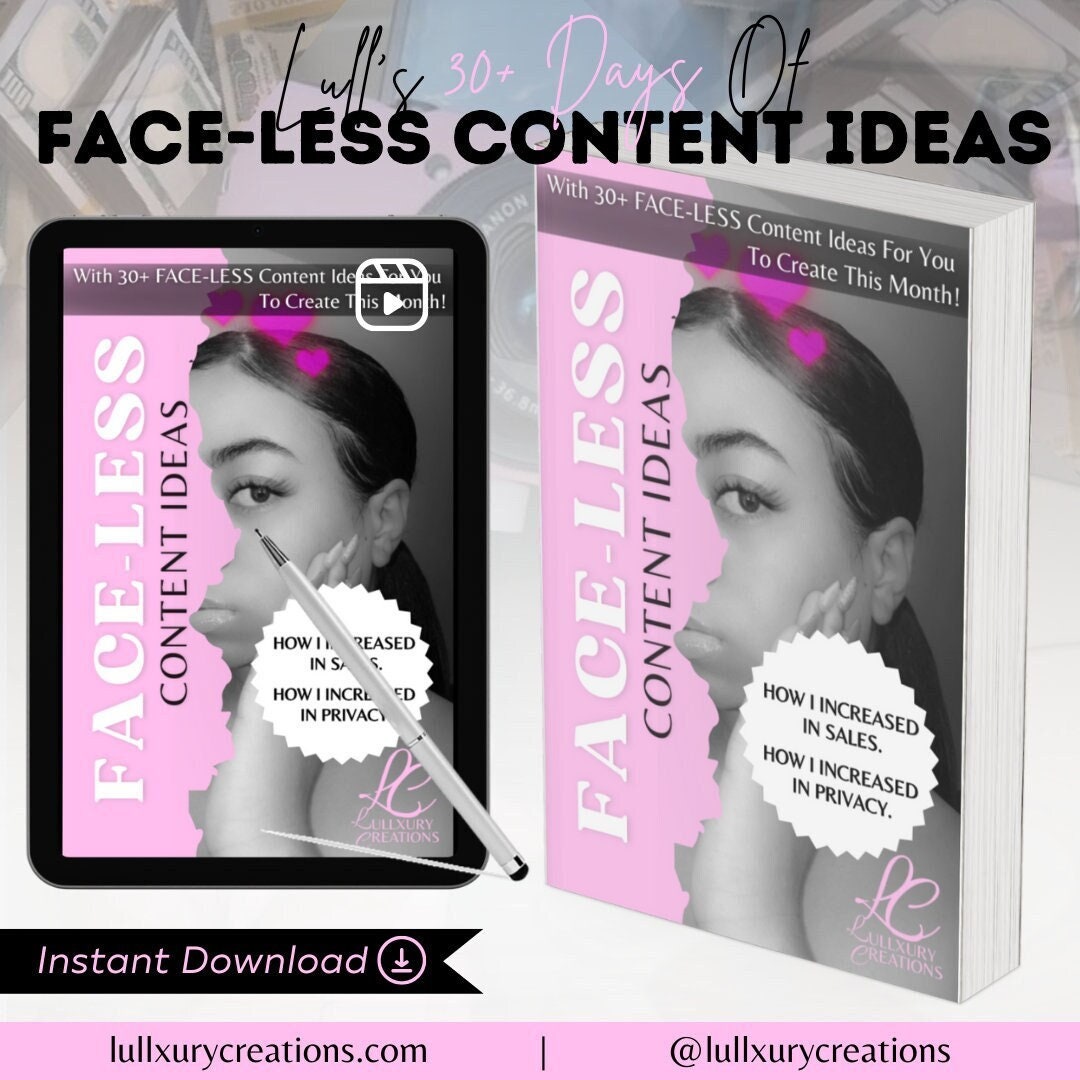 30 Days Guide of FACE-LESS Instagram Content Reel IDEAS Boost Social ...