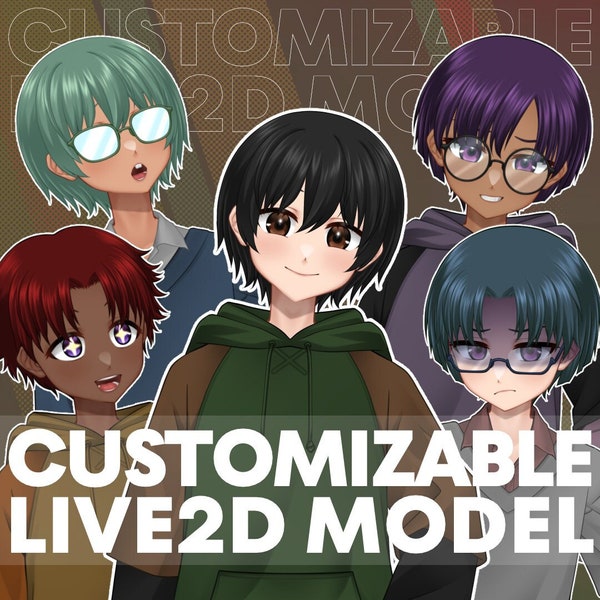 Vtuber Live2d Model Customizable - Etsy