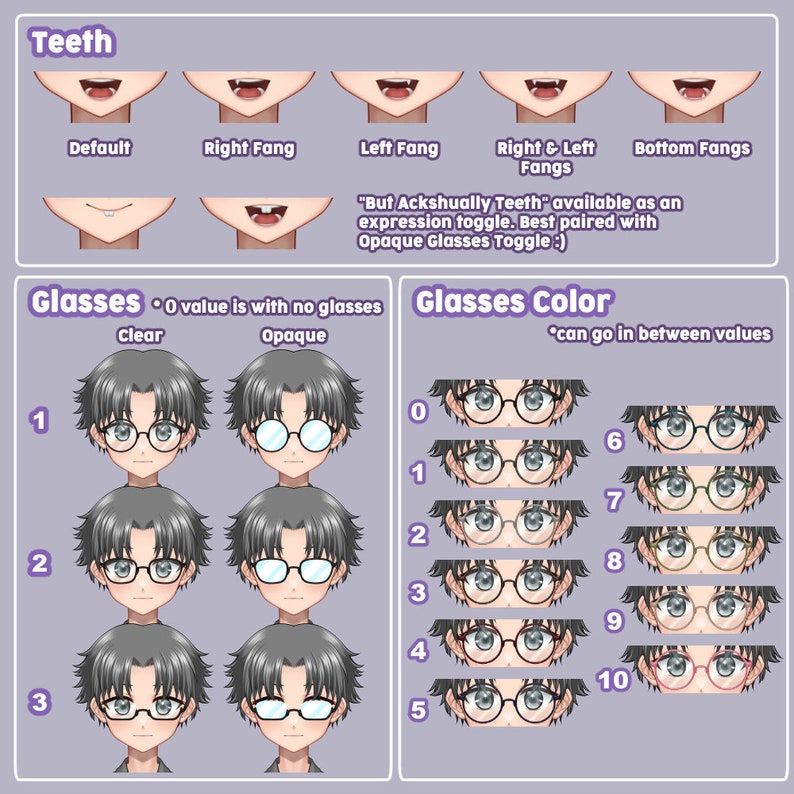 Simple Customizable Vtuber Model | Commercial Use OK! | Live2d Premade ...