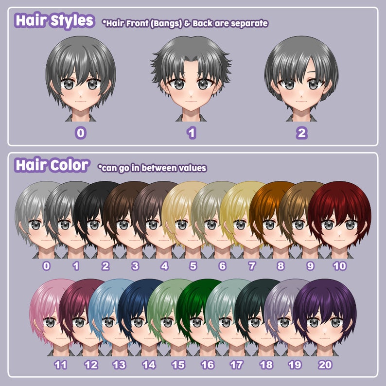 Simple Customizable Vtuber Model | Commercial Use OK! | Live2d Premade ...