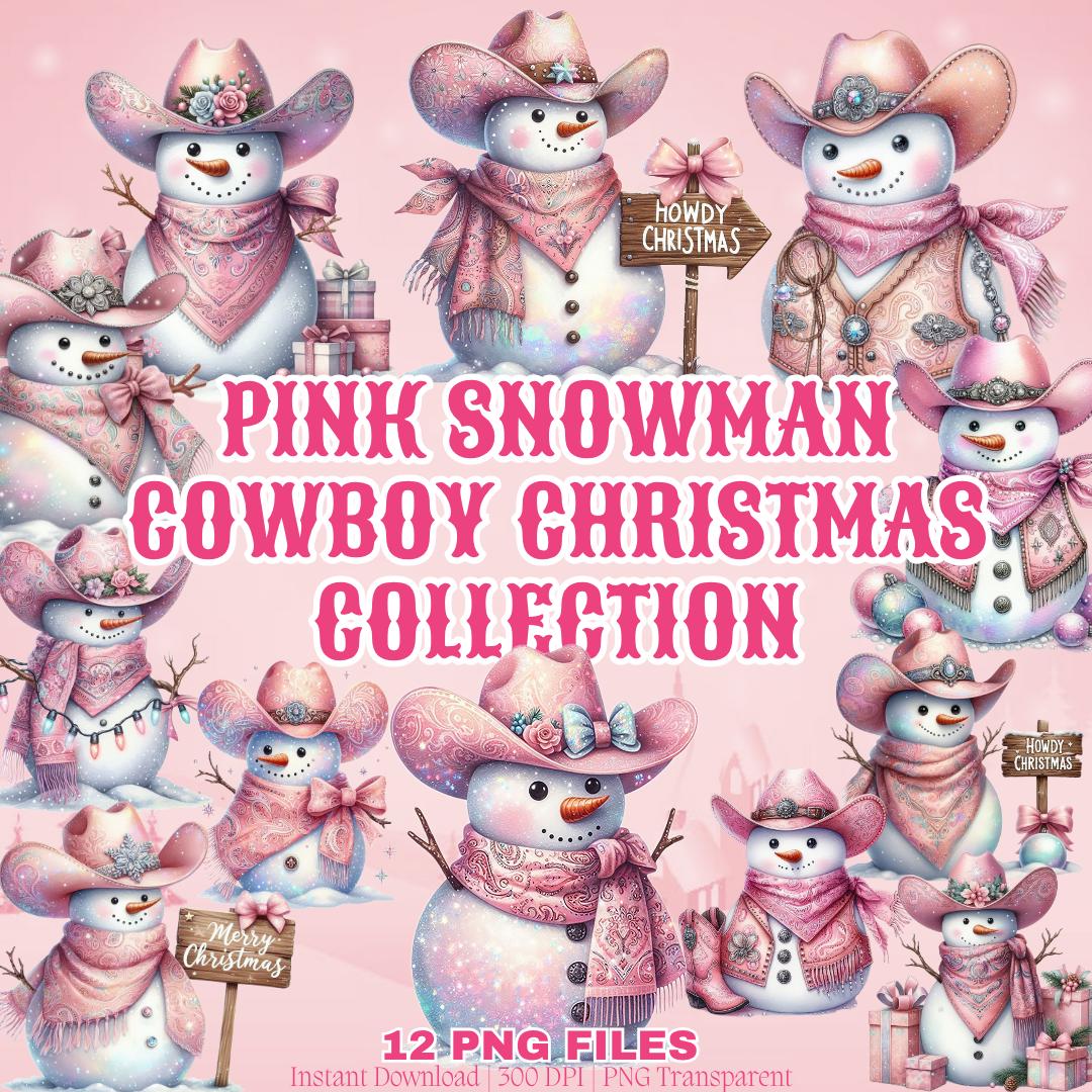 Cowboy Christmas Collection PNG Trendy Western Holiday Bundle Digital ...