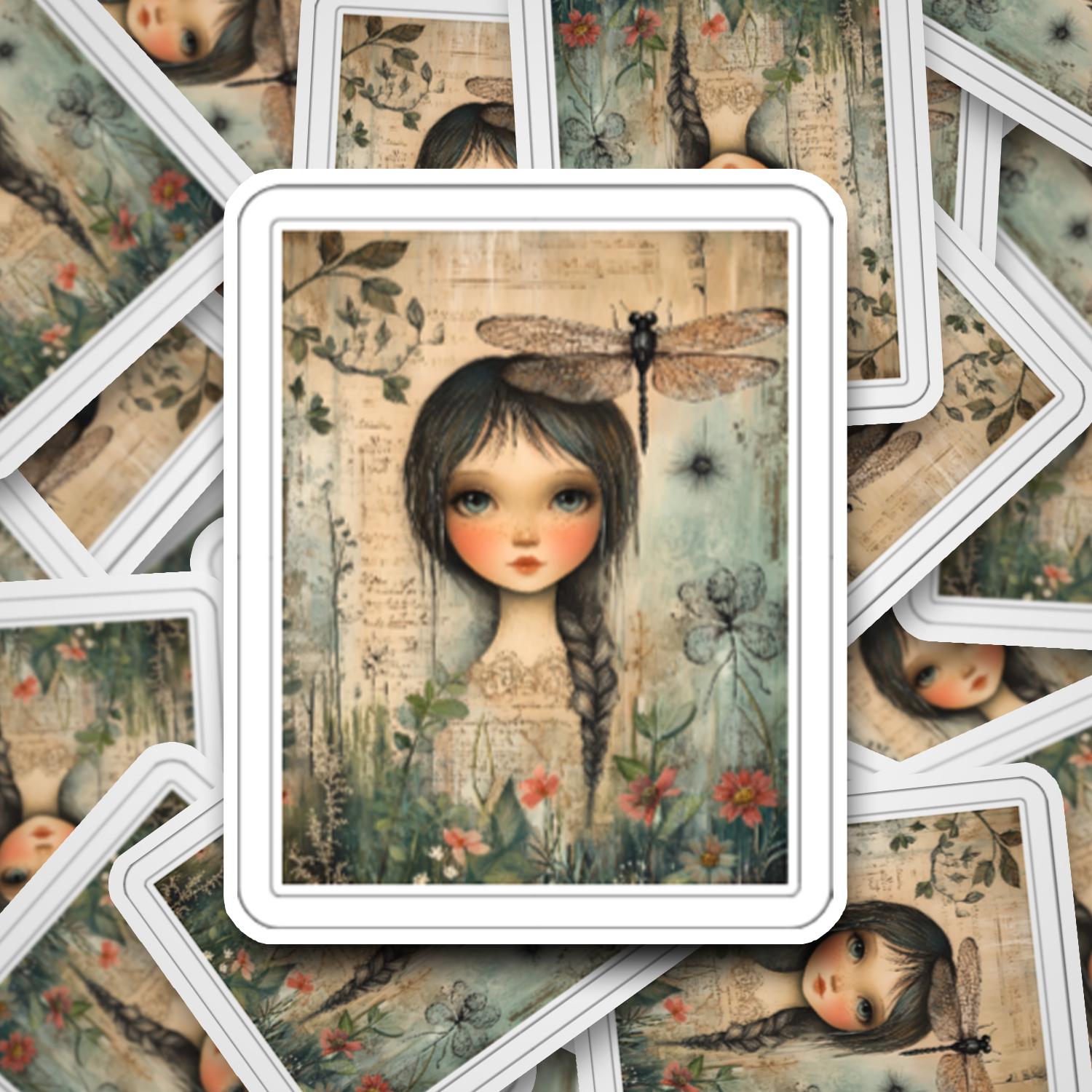 Stickers - Laminated - (10 Designs) Junk Journal Stickers - Junk ...