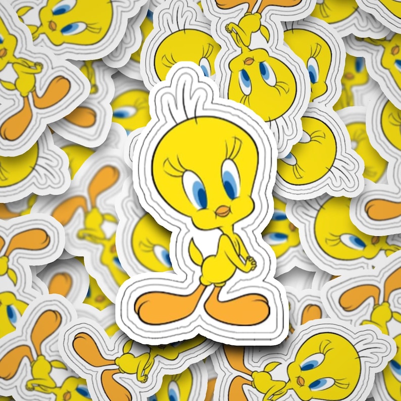 Stickers - Laminated - Tweety - Classic Cartoon - Bird - Etsy