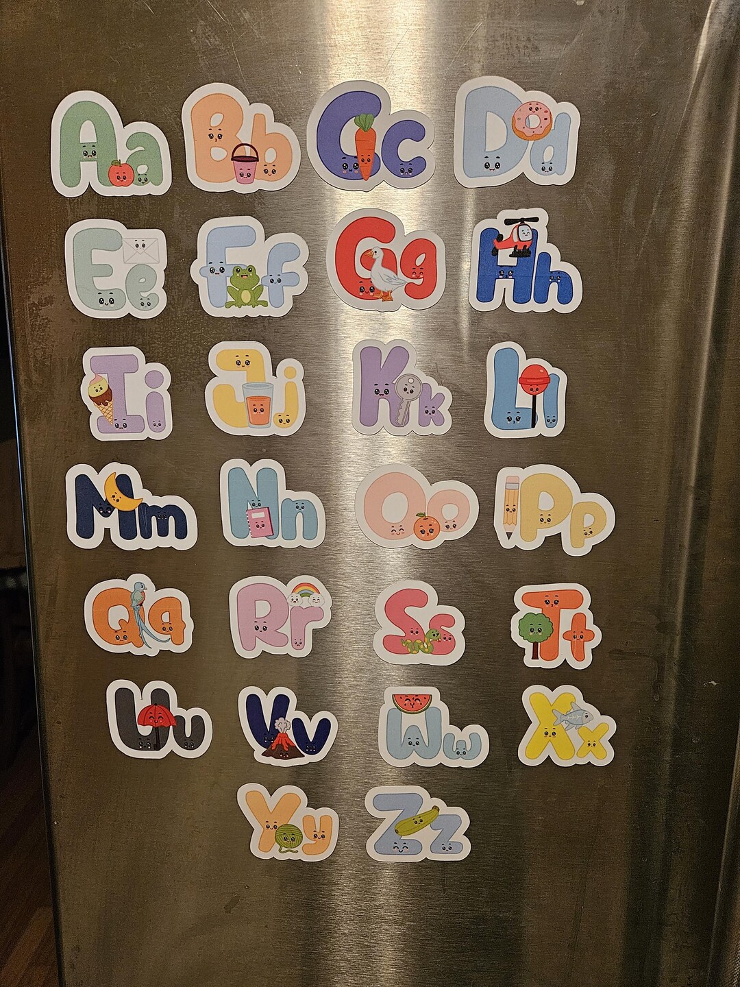 Magnets - Cute Alphabet - Upper and Lower Case - Etsy