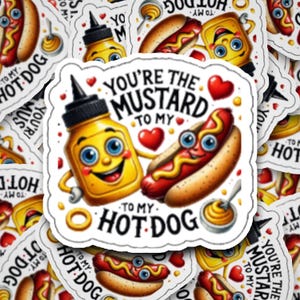 Stickers - Laminated - (10 Designs)soy Sauce, Sushi, Ice Cream, Brownie ...