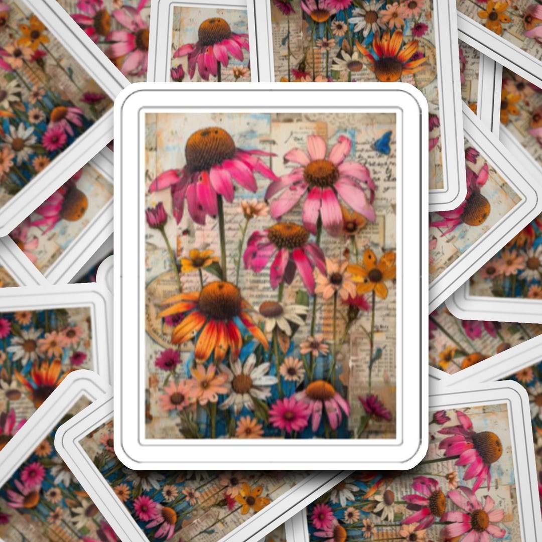 Stickers Laminated 10 Designs Junk Journal Stickers Junk Journaling ...