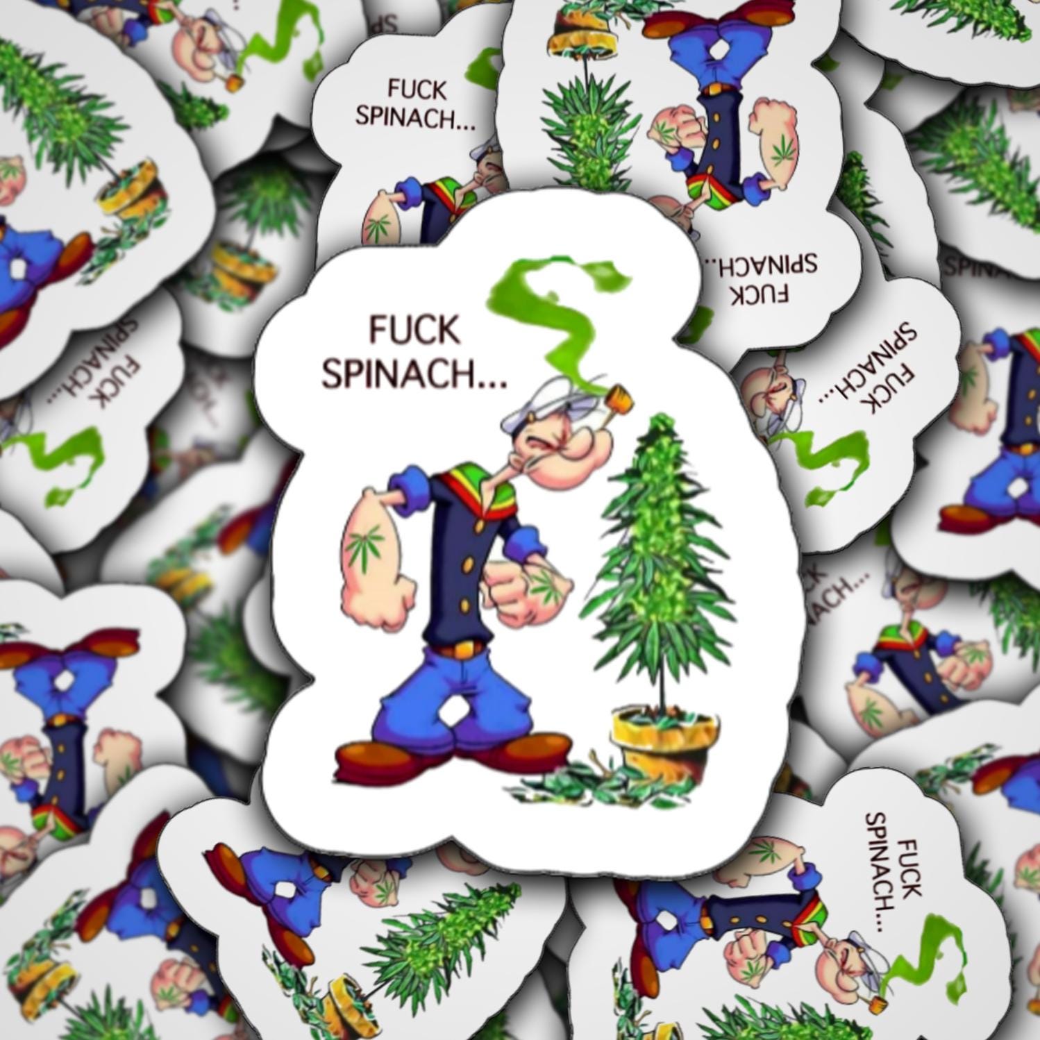 Stickers - Laminated - Popeye - Cannibas - Classic Cartoon - Etsy