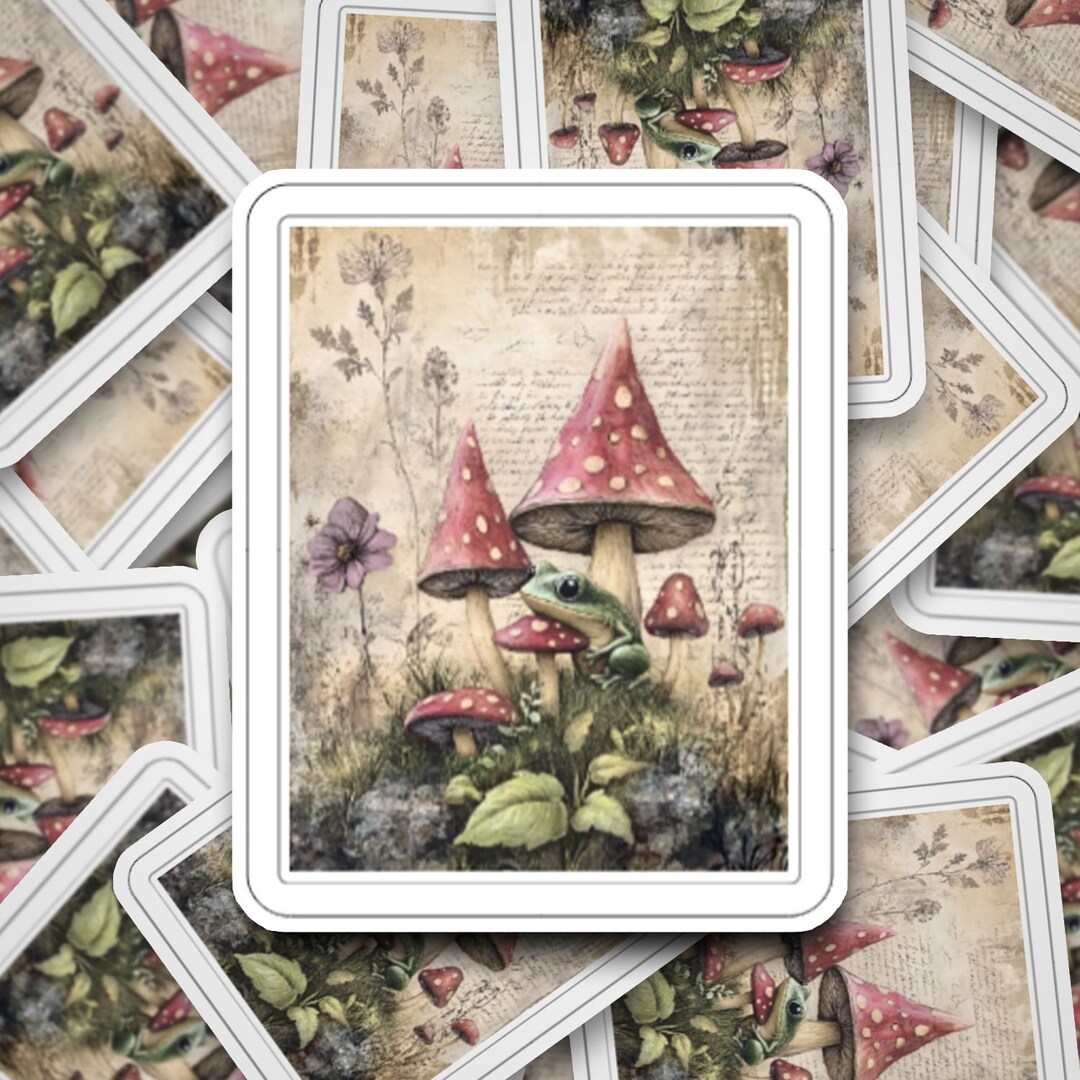 Stickers - Laminated - (10 Designs) Junk Journal Stickers - Junk ...