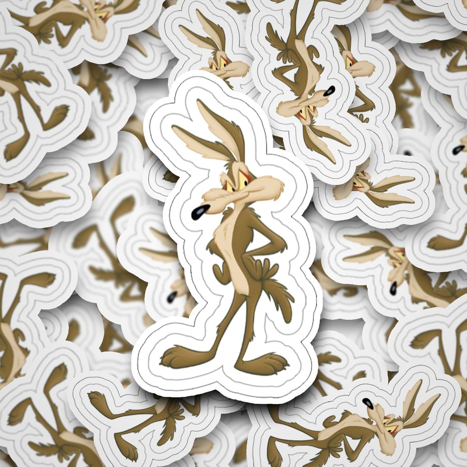 Stickers - Laminated - Coyote - Roadrunner - Classic Cartoon - Etsy