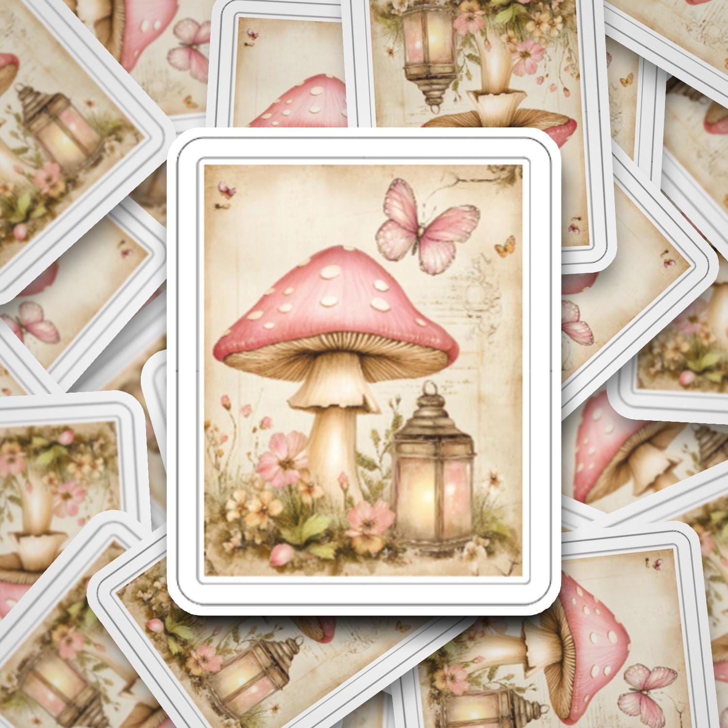 Stickers - Laminated - (10 Designs) Junk Journal Stickers -spring ...