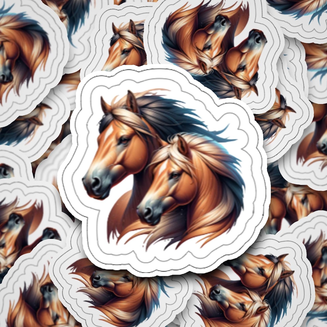 Stickers - Laminated - Horse - Horses - Wild Horses - Etsy