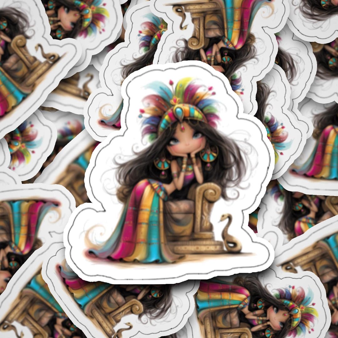 Stickers - Laminated - (10 Designs) Princess - Egyptian Princess - Etsy