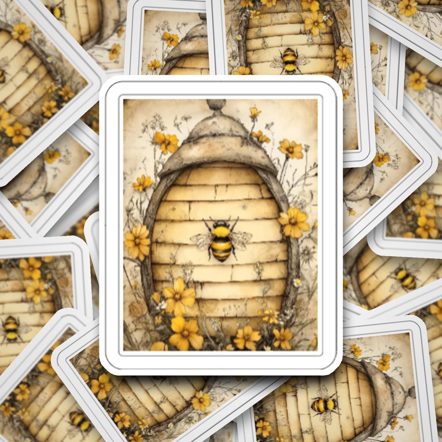 Stickers - Laminated - (9 Designs) Junk Journal - Scrapbooking - Bee ...