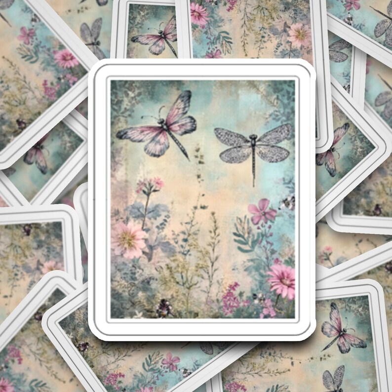 Stickers - Laminated - (10 Designs) Junk Journal Stickers - Junk ...