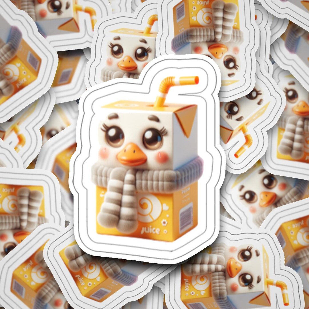 Stickers - Laminated - Goose Juice - Silly Goose - Juice Box - Etsy
