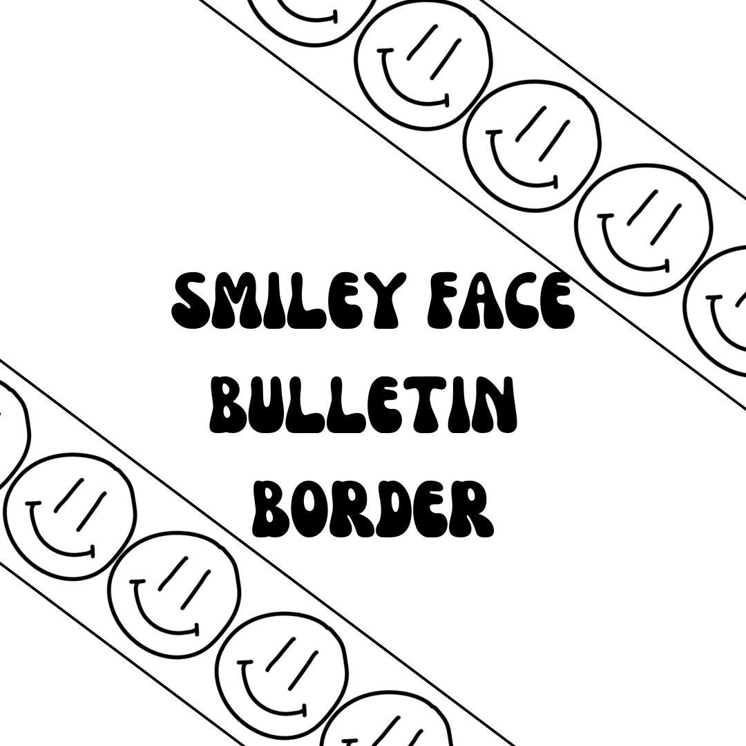 Smiley Face Bulletin Border - Etsy