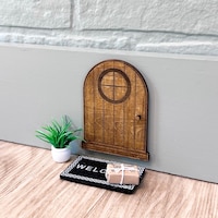 Enchanting PERSONALISED Wooden Mouse Door and Accessories 3D 12cm X 9cm ...