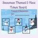 Snowman-themed Printable 5-piece Token Board-festive Print From Home ...