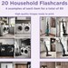 Household Item Printable Flashcards- 20 Children Flashcards, Preschool ...