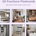 Furniture Flashcards - 20 Printable Furniture Flashcards for Kids Flash ...