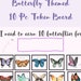 Printable Springtime Behavior Reward Chart- Butterfly Themed Token ...