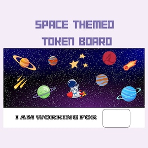 Space Themed Token Board, Token Economy Token System Reward Board ...