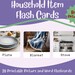 Household Item Printable Flash Cards-20 Real Images of Household Items ...