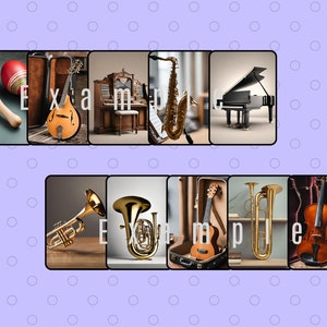20 Musical Instrument Printable Flashcard Set- Perfect Flashcards for ...