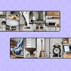 Household Item Printable Flashcards- 20 Children Flashcards, Preschool ...