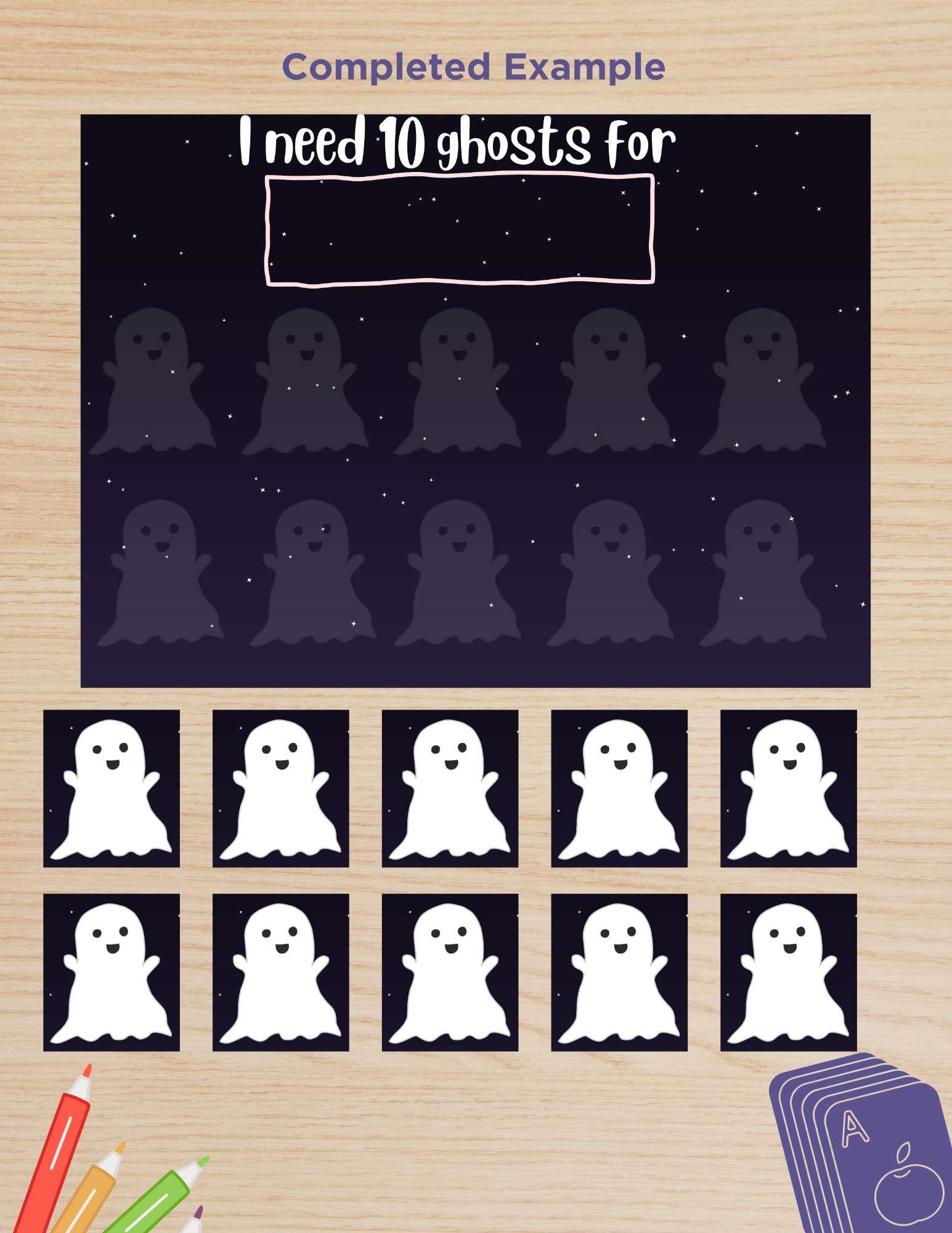 Cute Ghost Printable 10 Pc Token Economy System Halloween Themed PDF ...
