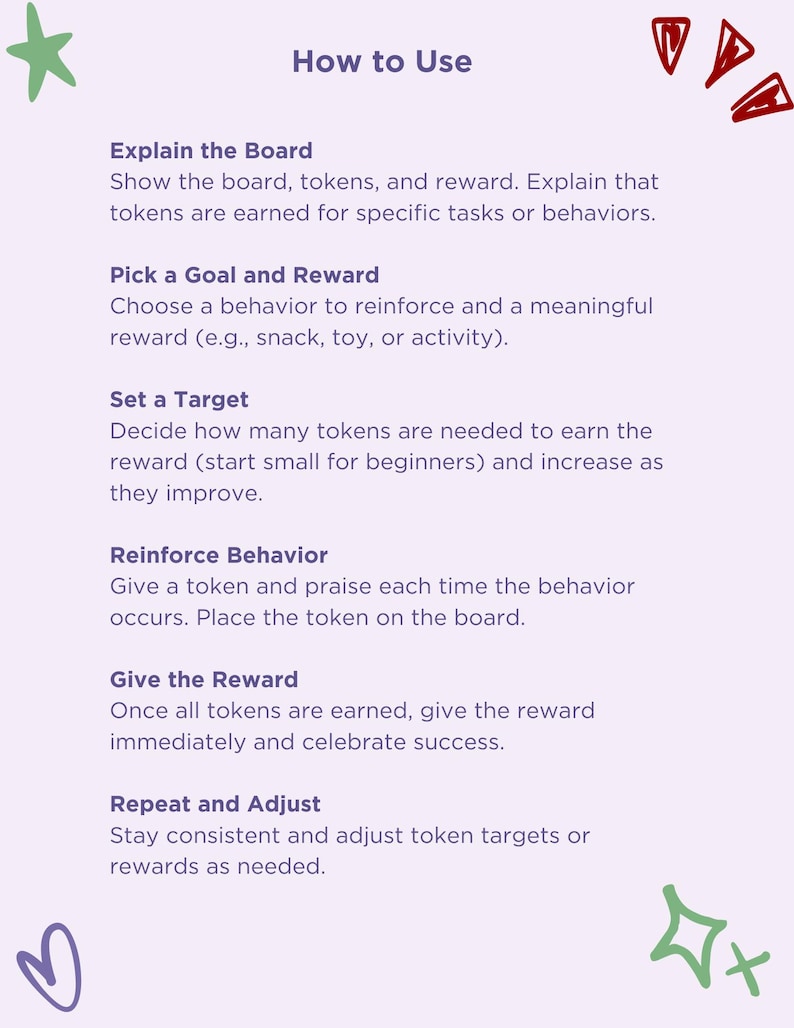 5 Piece Printable Spring Flower Token Board- Cute Reward Chart I'm ...