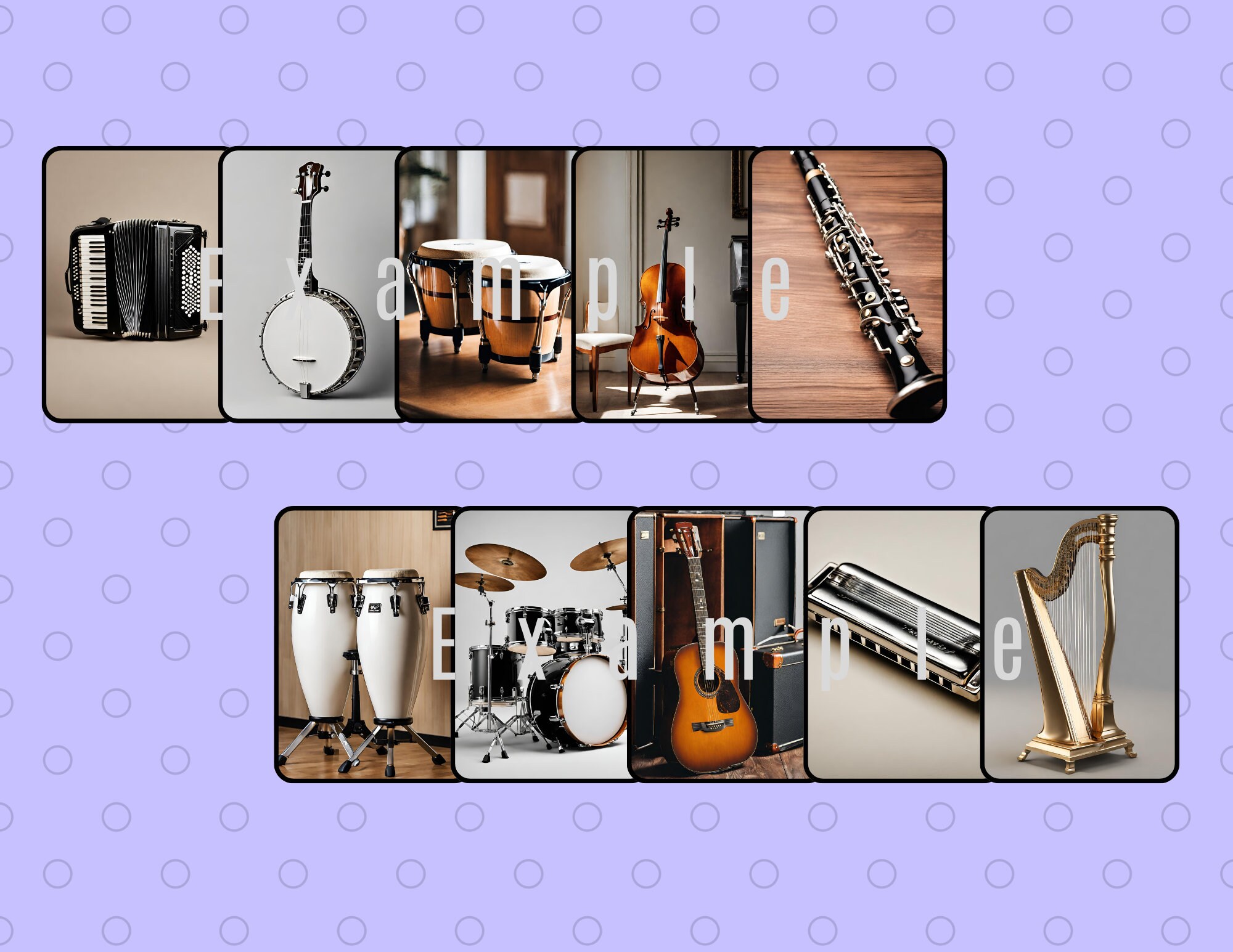 20 Musical Instrument Printable Flashcard Set- Perfect Flashcards for ...