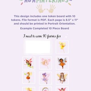Fairy Themed Token Board, Token Economy Token System Reward Board ...
