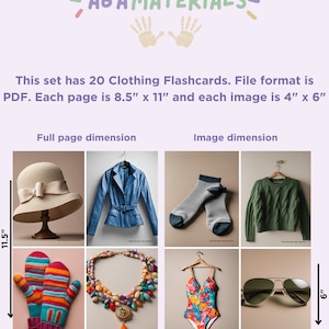 Clothes Digital Flashcards: 20 Digital Downloads for Kids and Teachers ...