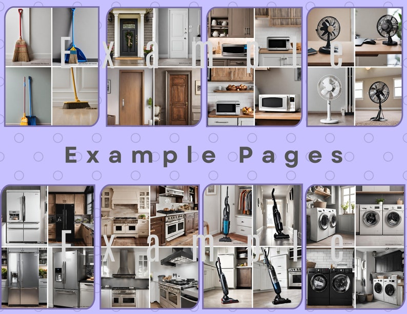 Around the House Printable Flashcards- 20 Children Flashcards, Print at ...