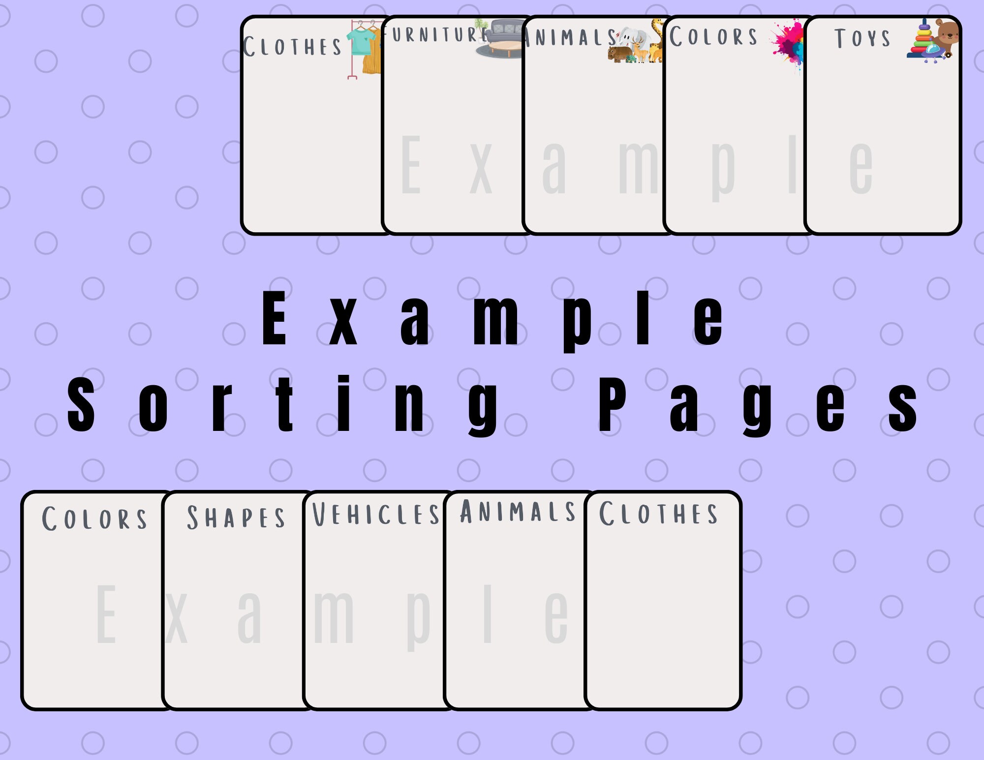 Category Printable Flashcard Bundle: Things That Go Together Set With ...