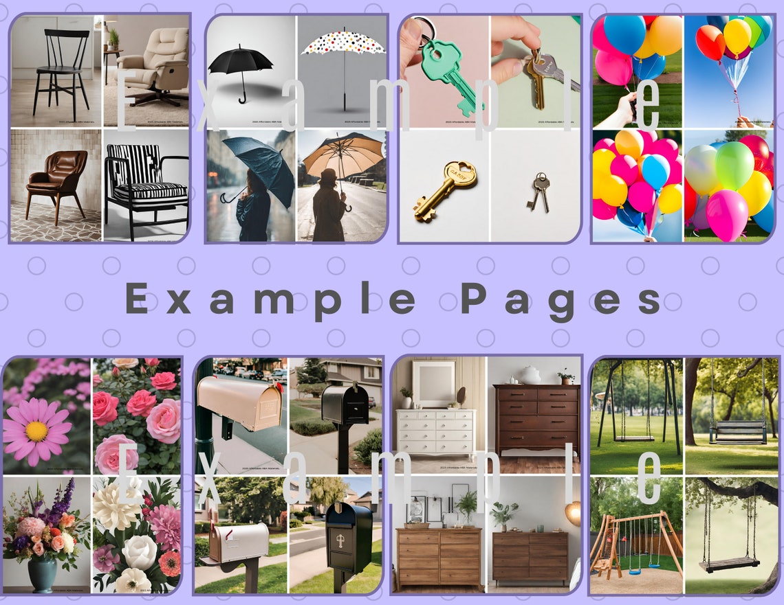 50 Common Object Flashcards- Printable Flashcards, ABA Therapy Material ...