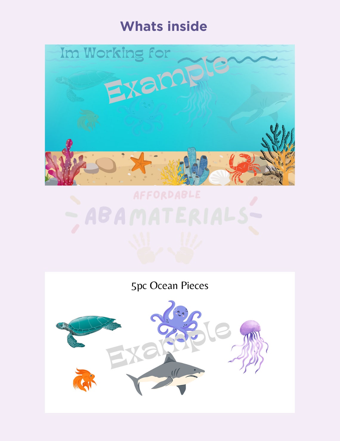 Ocean Themed Token Board, Token Economy Token System Reward Board ...