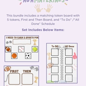 Score Big With Our Sports Bundle! Printable First - Then Board ...