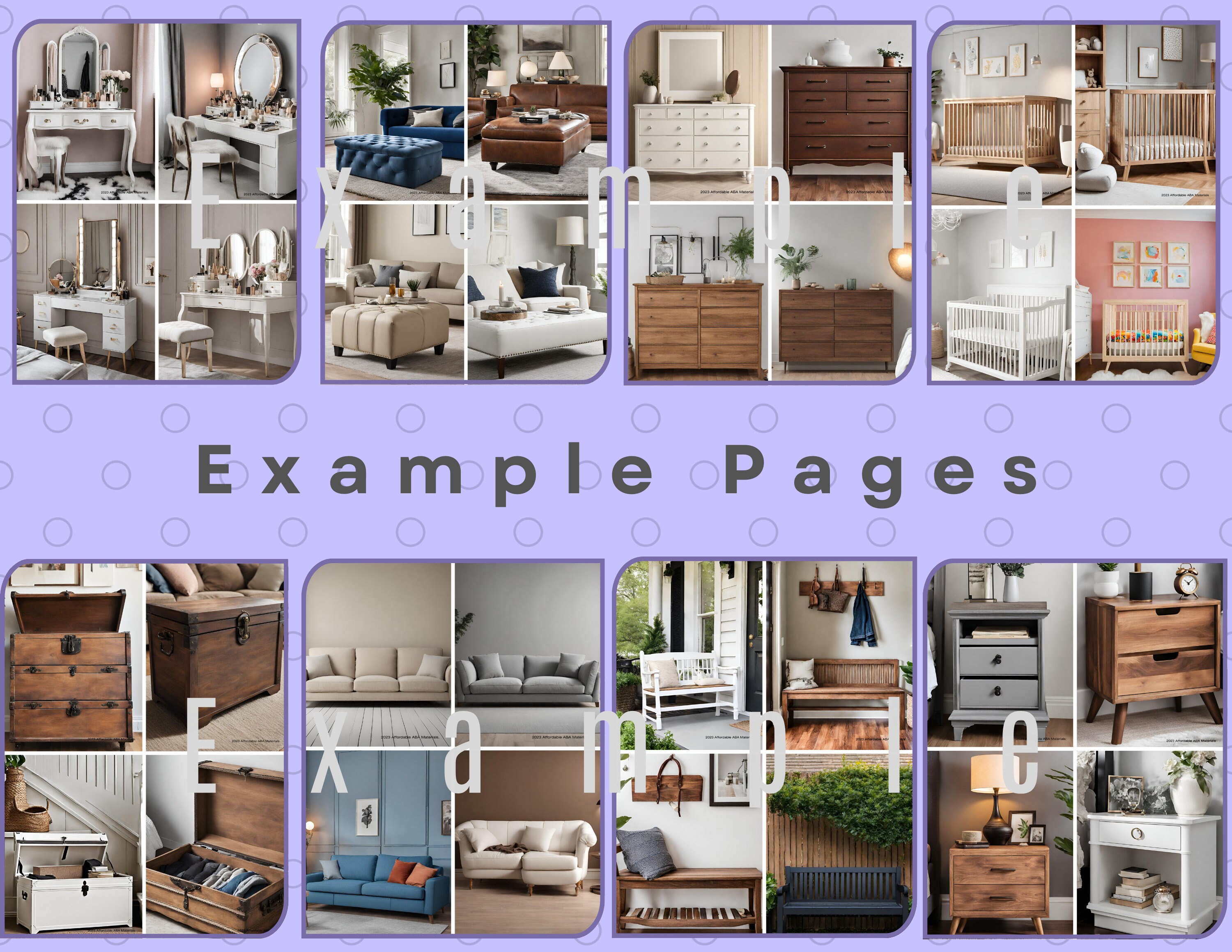 Furniture Printable Flashcards - 20 Furniture Flashcards for Kids Print ...