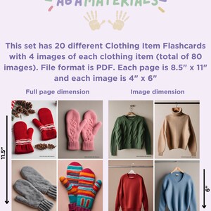 20 Cute Clothes Printable Flashcards - Flashcards for Kids and Teachers ...