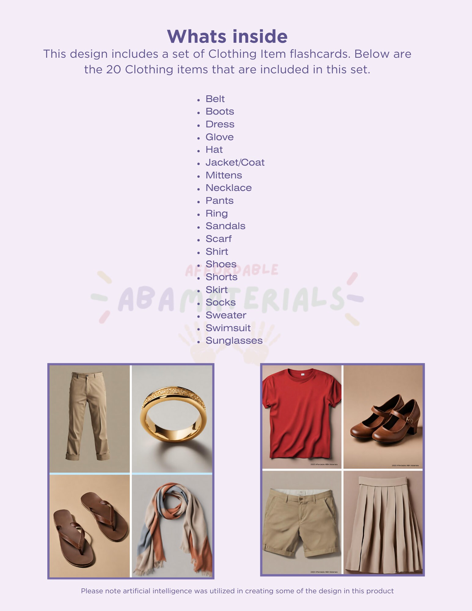Clothes Digital Flashcards: 20 Digital Downloads for Kids and Teachers ...