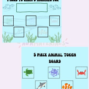 Ocean Animal Themed Token Board - Printable Fun and Functional Behavior ...