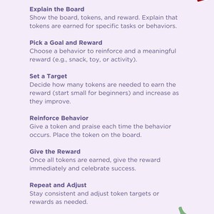 Flower Themed Token Board, Token Economy Token System Reward Board ...