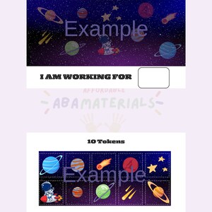 Space Themed Token Board, Token Economy Token System Reward Board ...