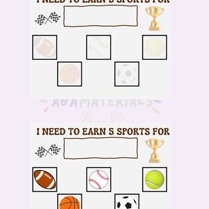 Score Big With Our Sports Bundle! Printable First - Then Board ...