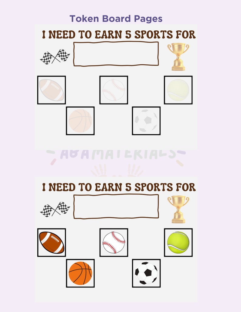 Score Big With Our Sports Bundle! Printable First - Then Board ...